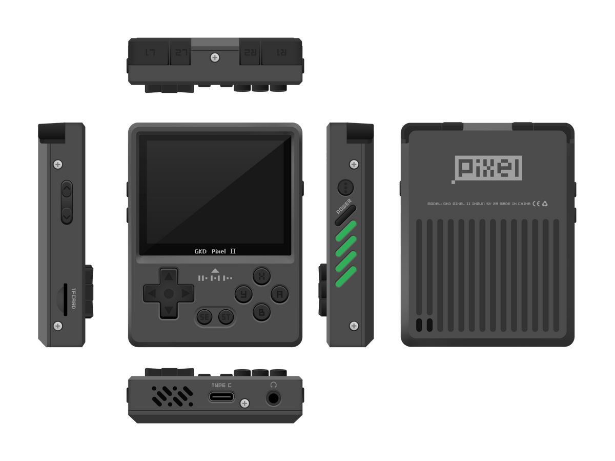 GKD PIXEL 2 2.4-Inch Metal Portable Handheld Game Console-LITNXT – litnxt